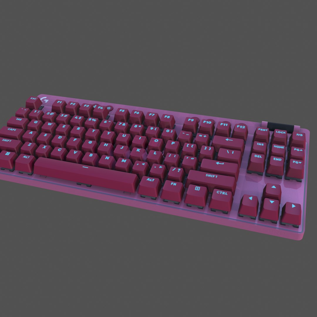 3D Logitech Pro X TKL RAPID Model - TurboSquid 2357756