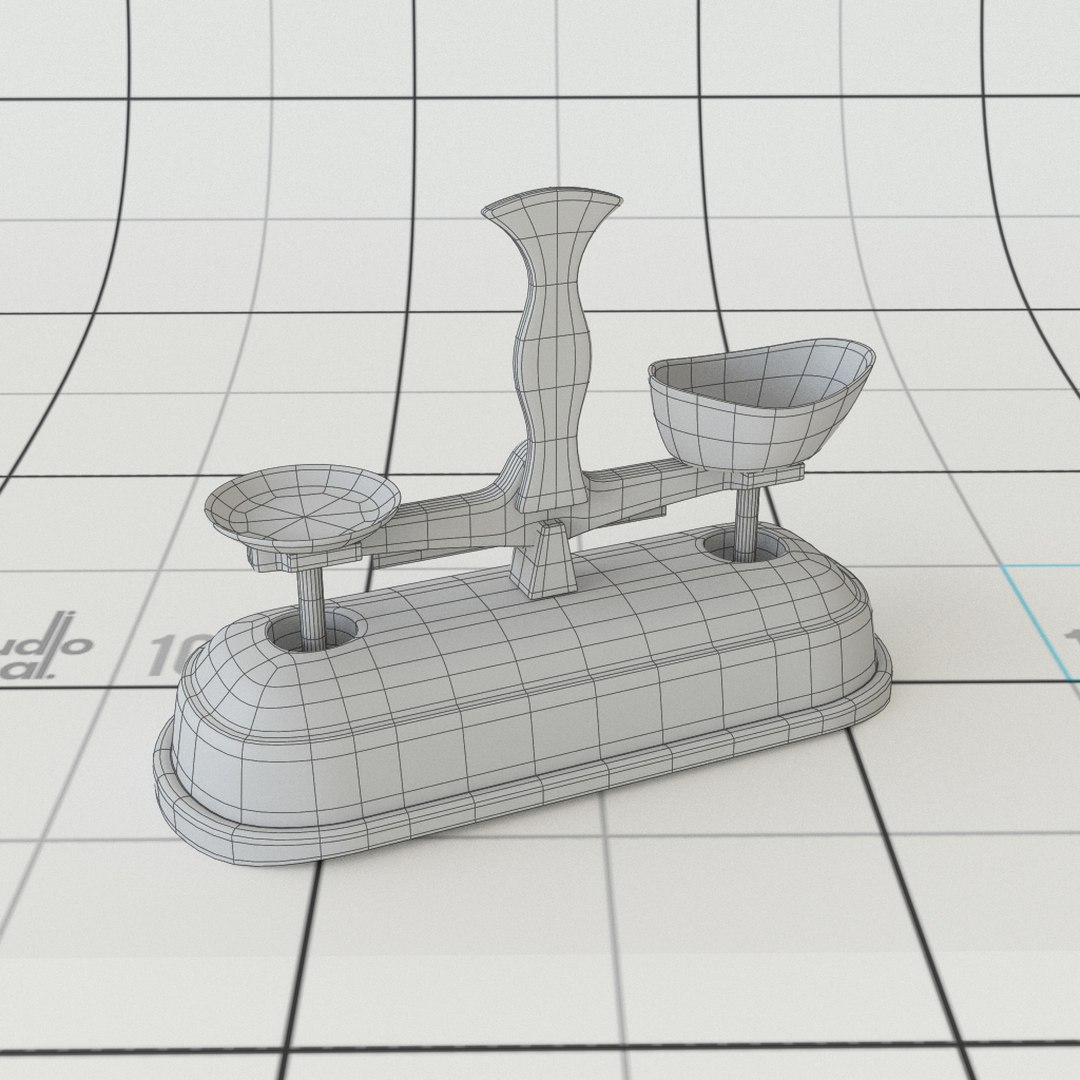 French Balance Scale 3D Model - TurboSquid 1243639