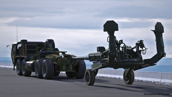 Truck oshkosh hemtt towing 3D - TurboSquid 1330606