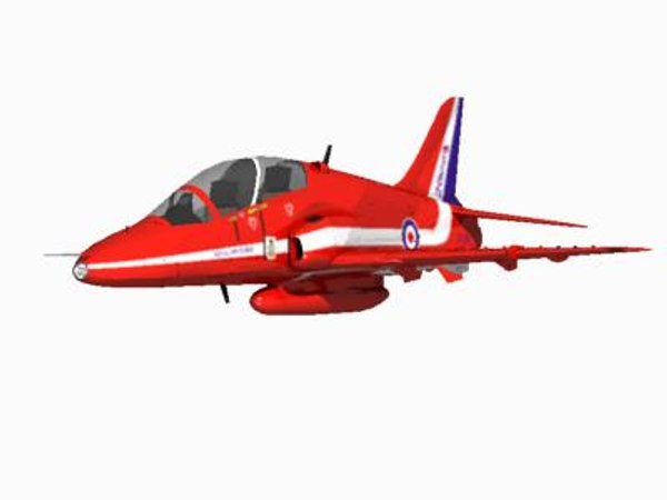 3d bae hawk jet model