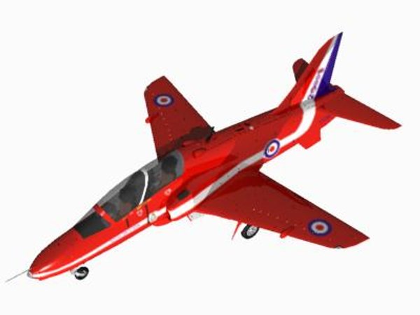 3d bae hawk jet model