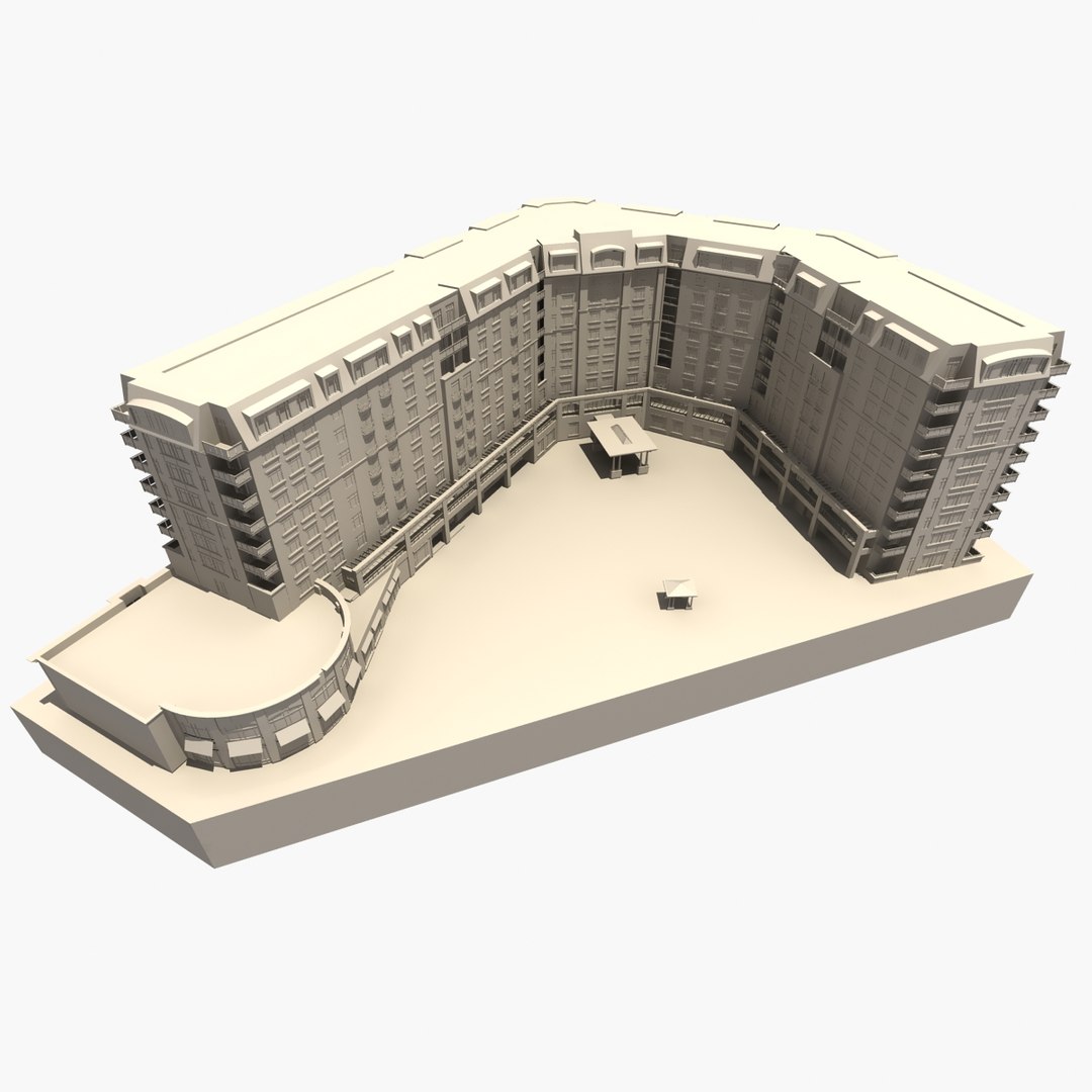 3d Model Hotel Building