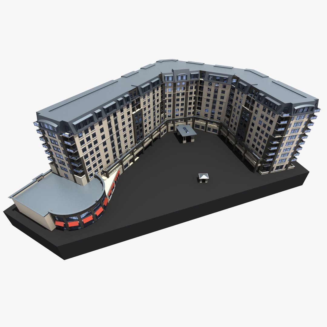 3d Model Hotel Building