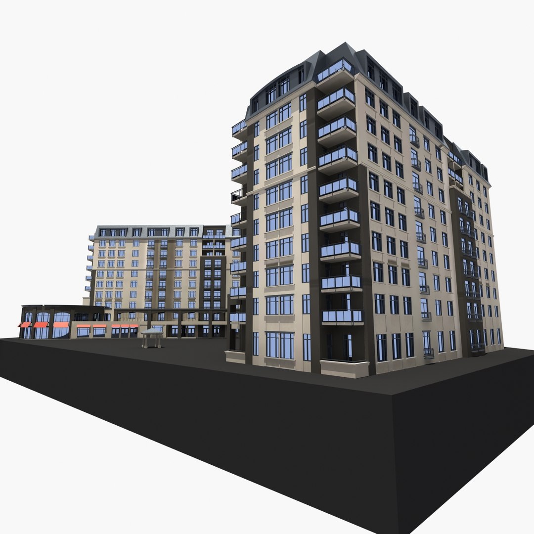 3d Model Hotel Building