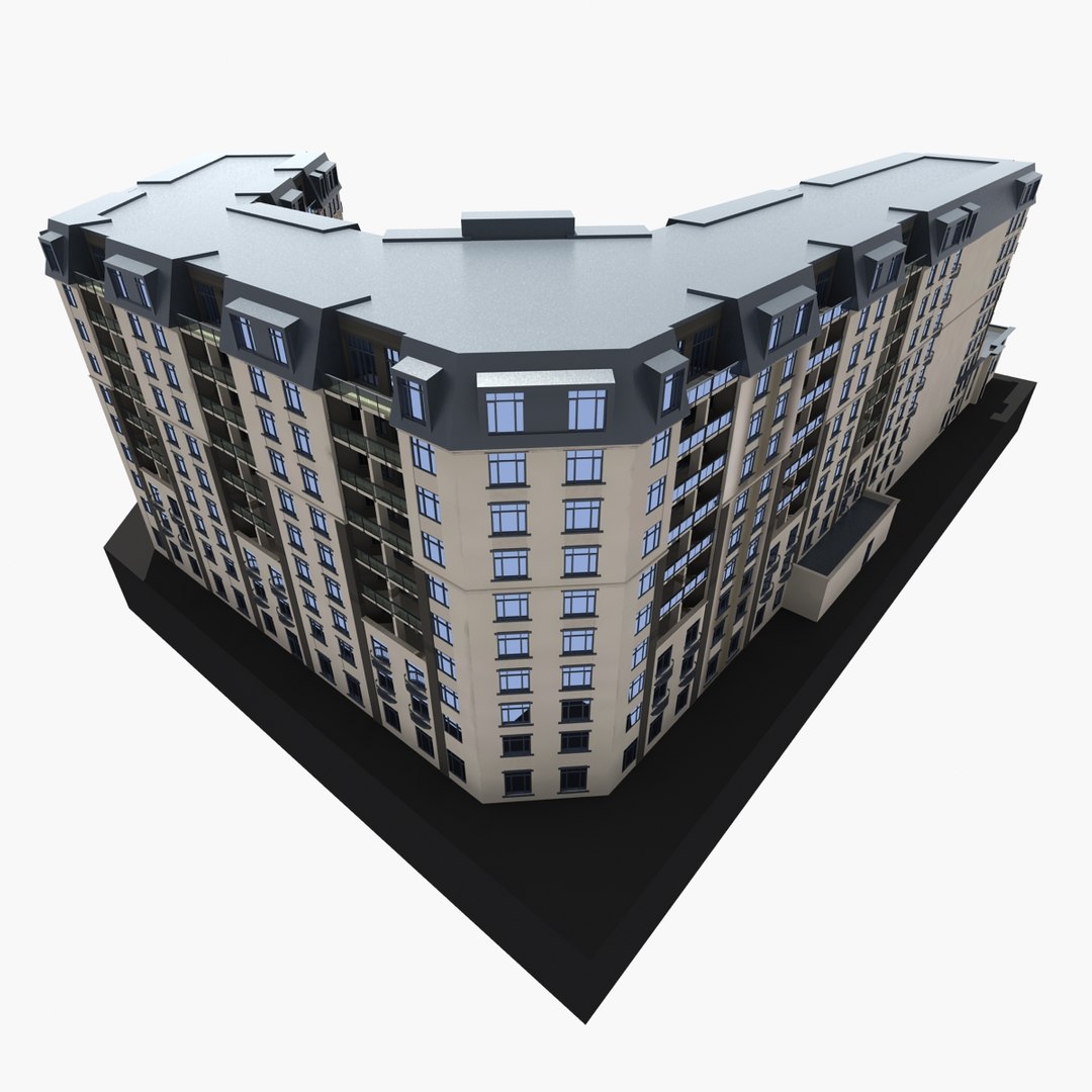 3d Model Hotel Building