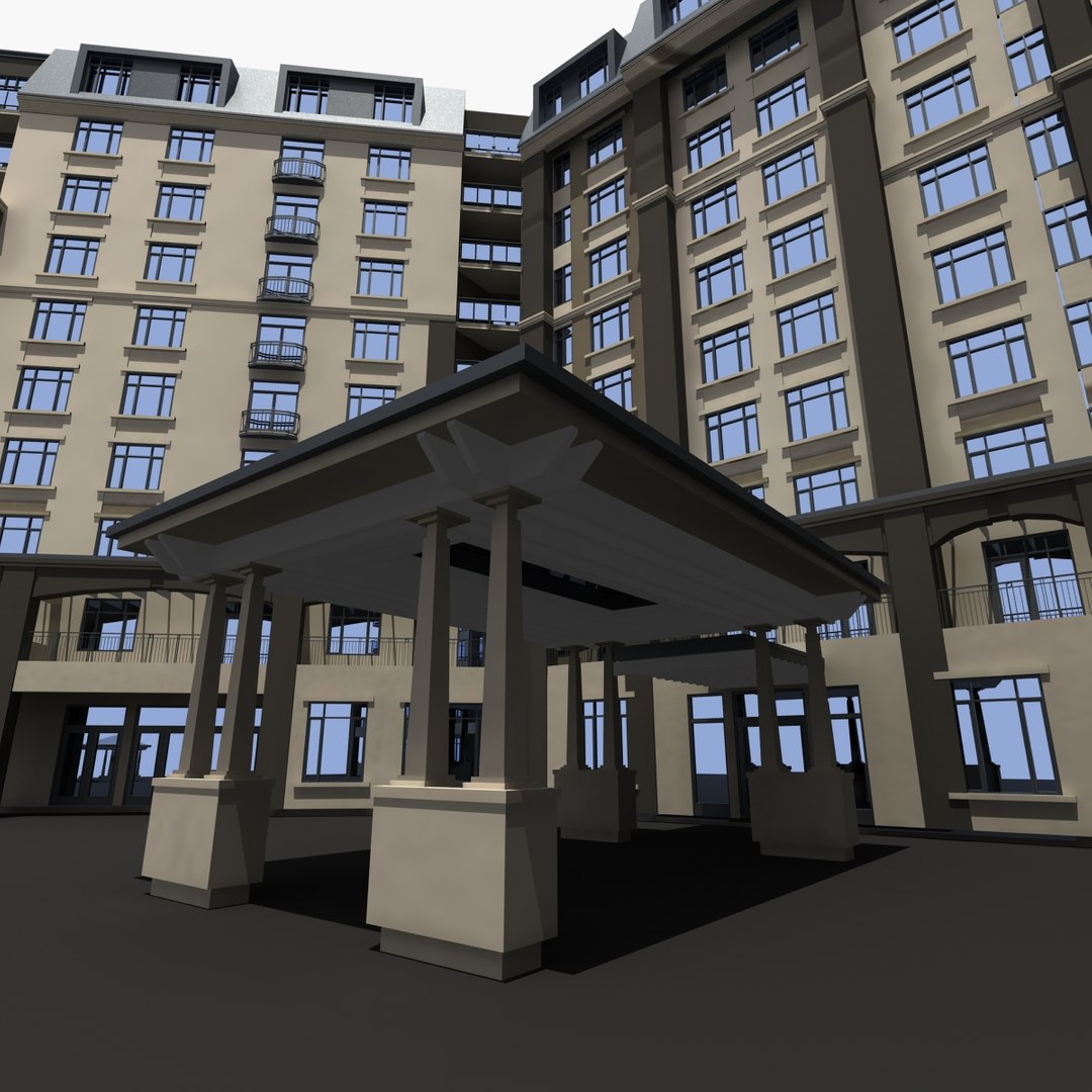 3d Model Hotel Building