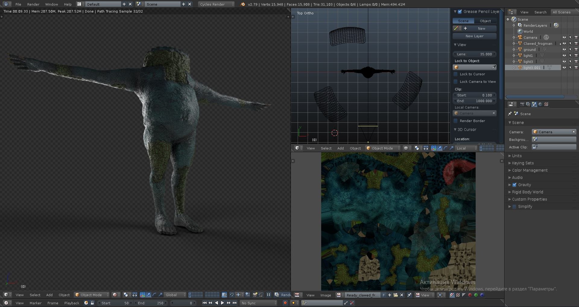 3D clawed frogman model - TurboSquid 1413531