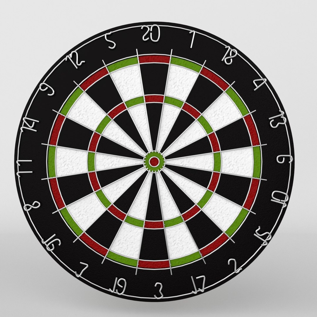 3D Dartboard Darts Model - TurboSquid 1324861