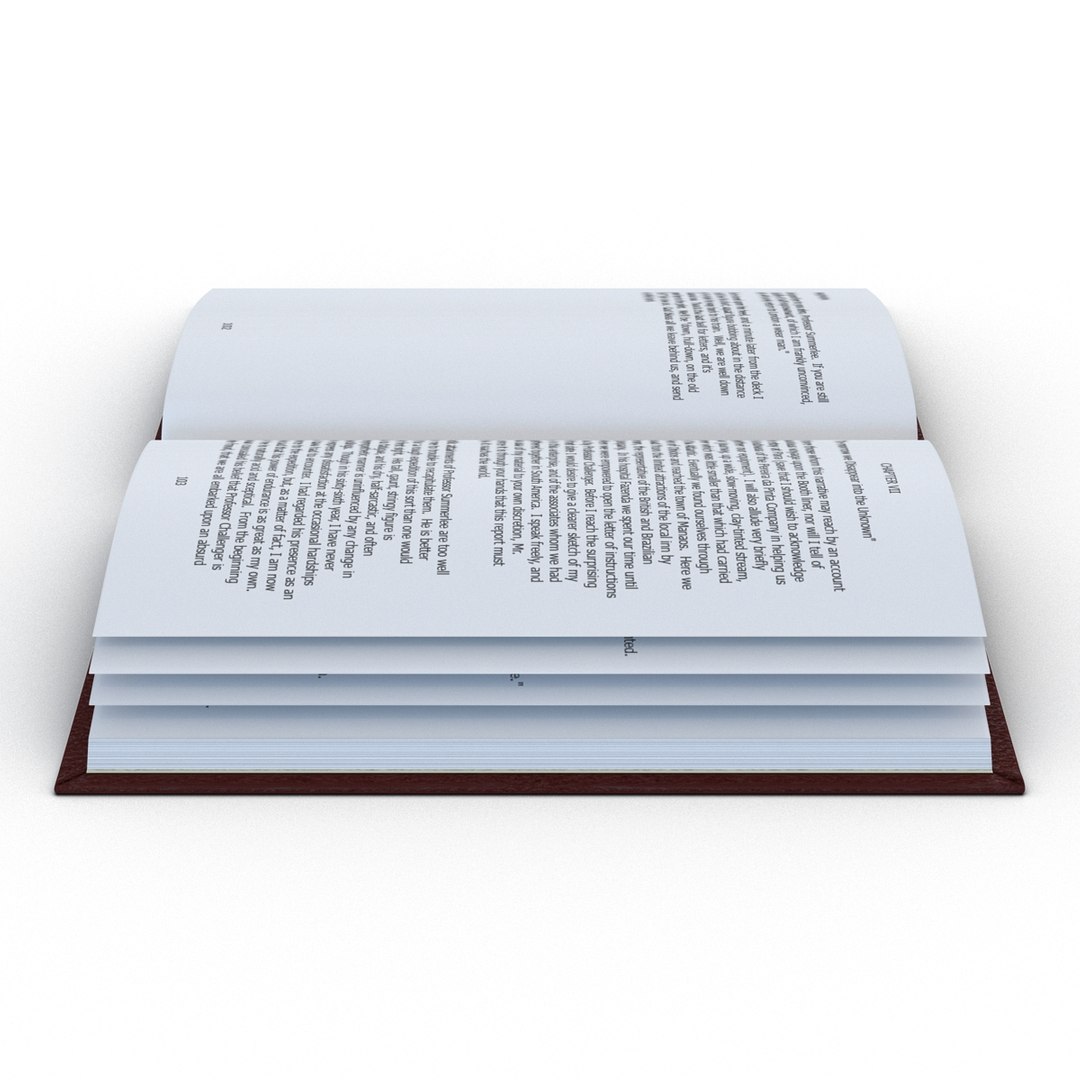 Open Book 3d Model