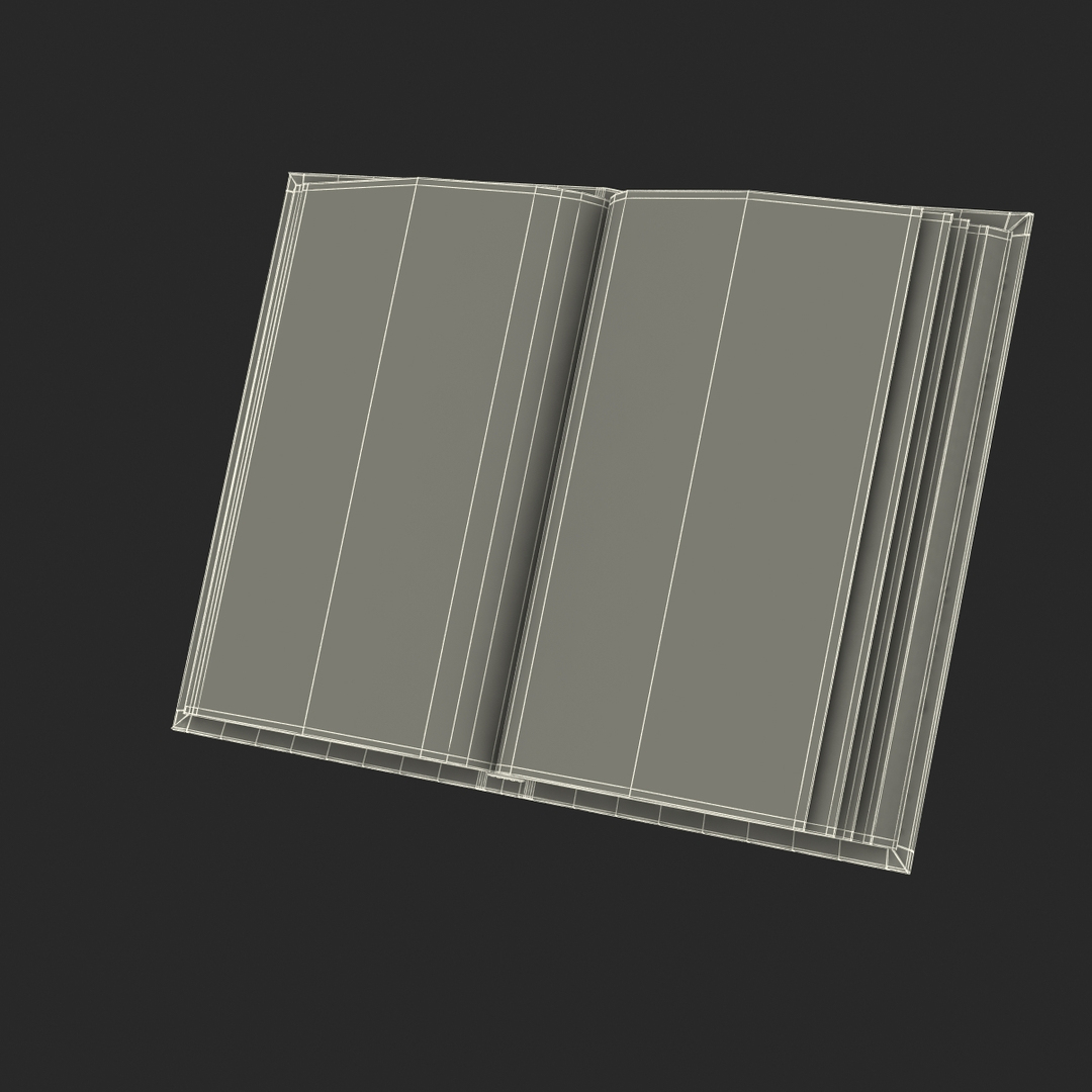 Open Book 3d Model