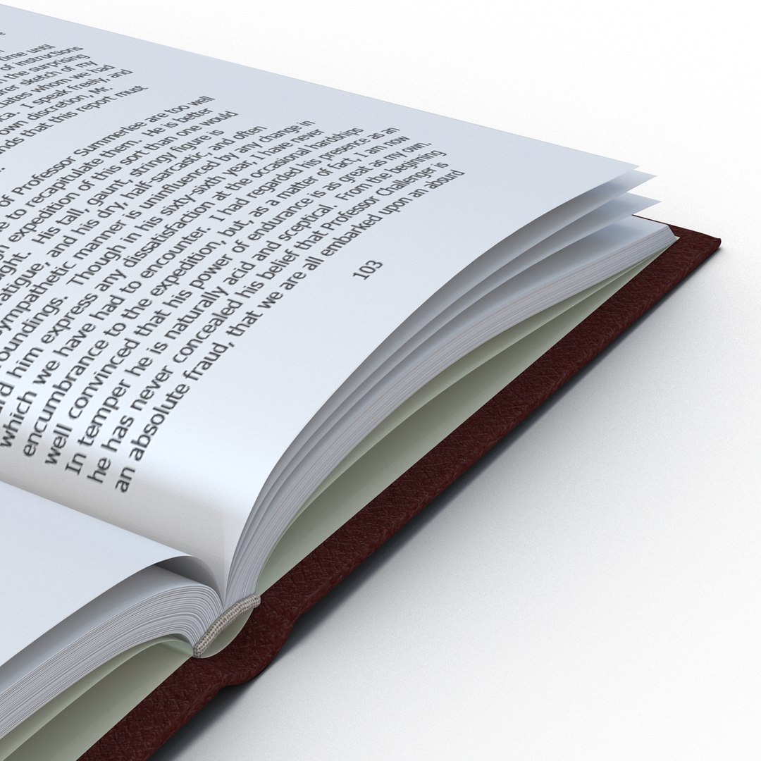 Open Book 3d Model