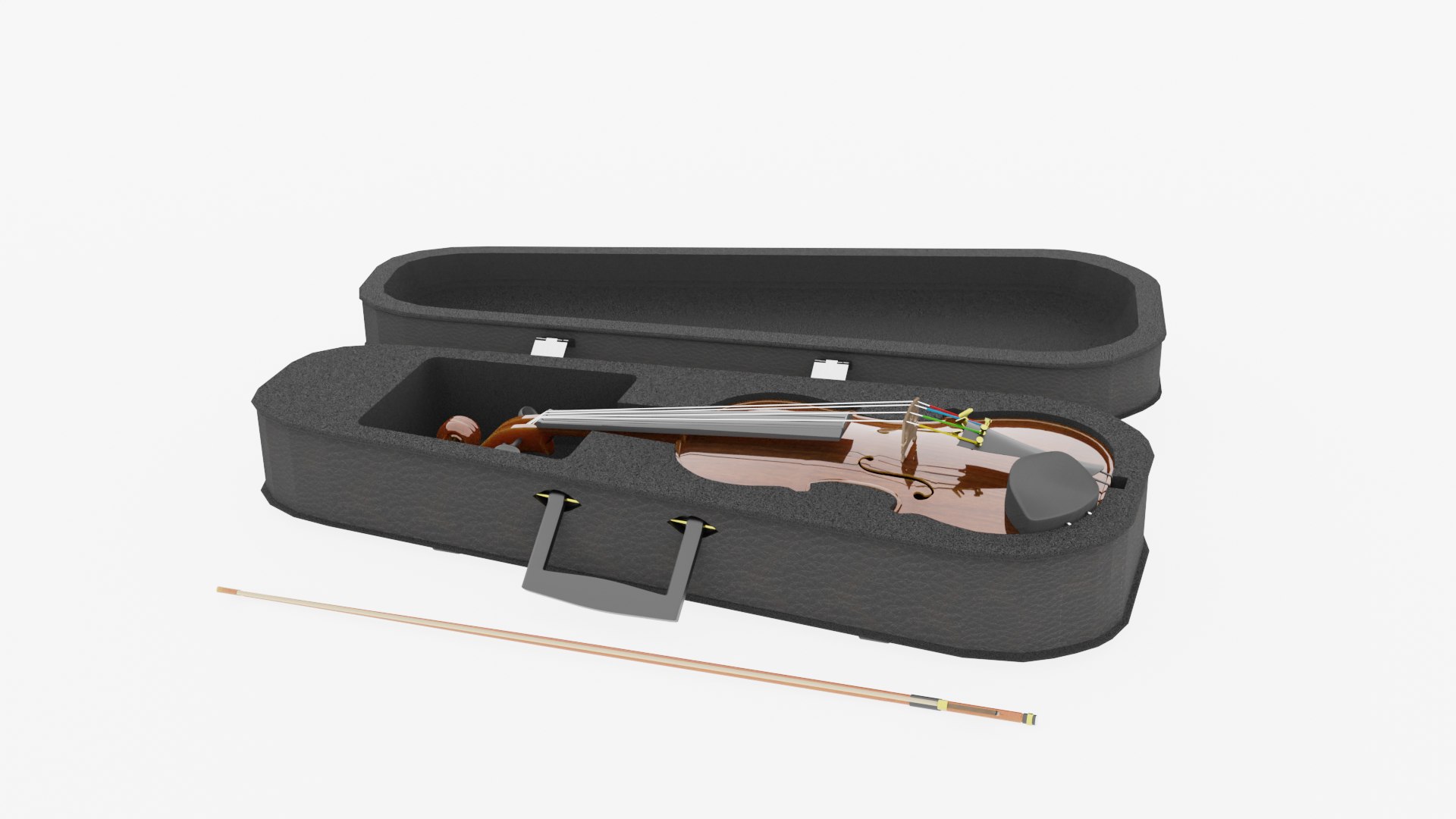 3D model Violin with an integrated case - TurboSquid 2154936