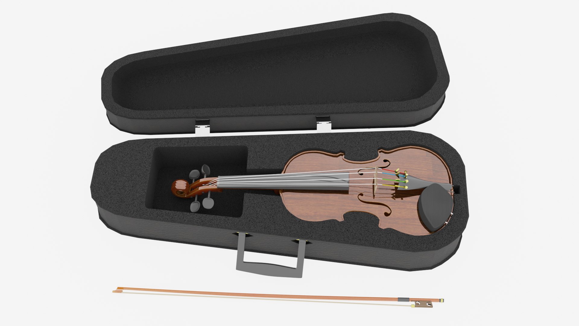 3D model Violin with an integrated case - TurboSquid 2154936