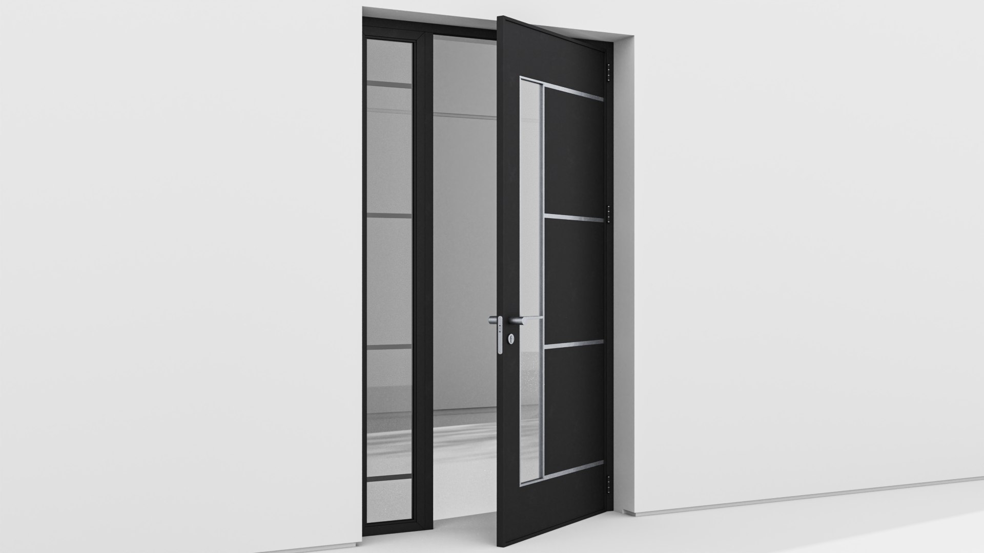 Aluminium Door 150 Model - TurboSquid 2032022