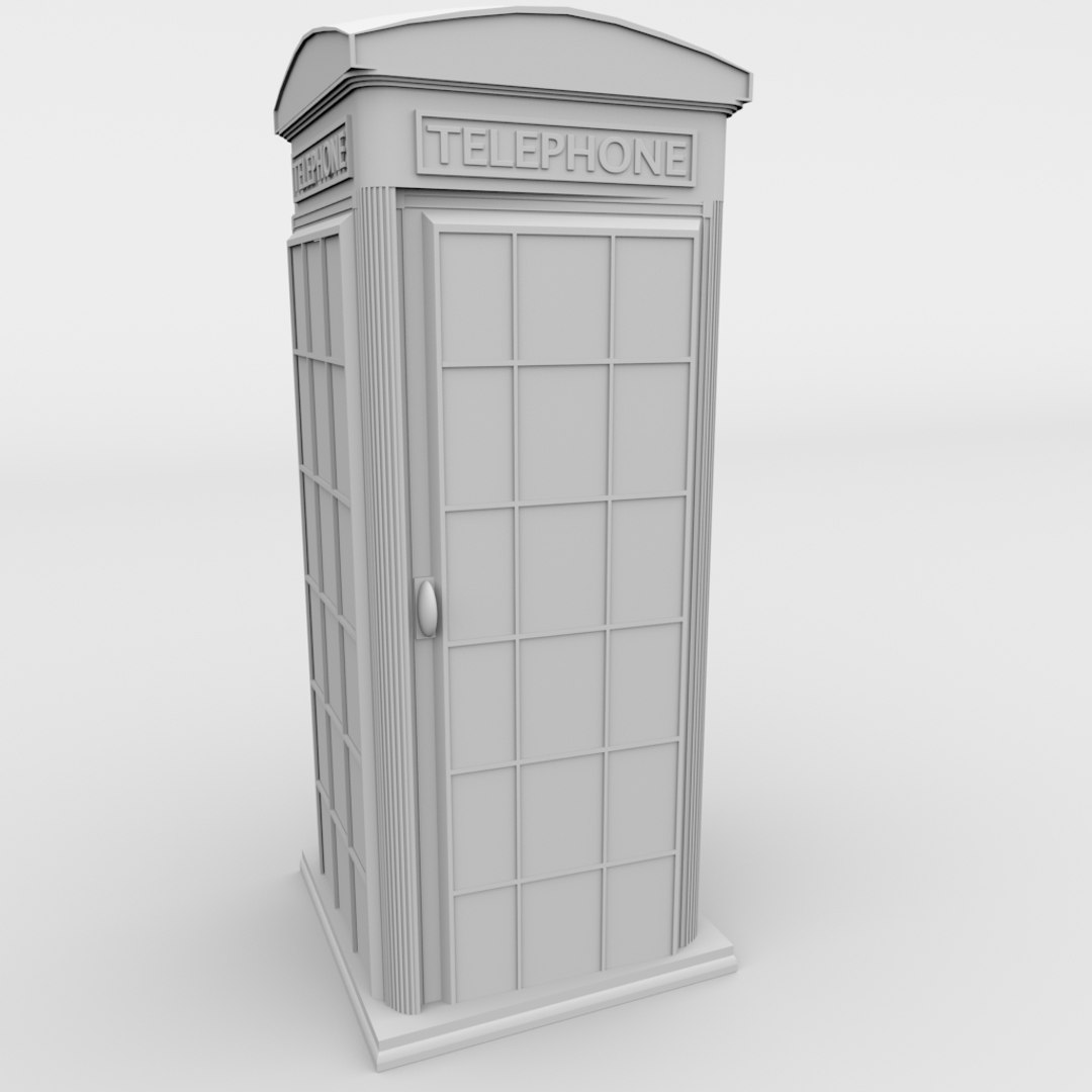 Style Phone Booth 3D - TurboSquid 1417971