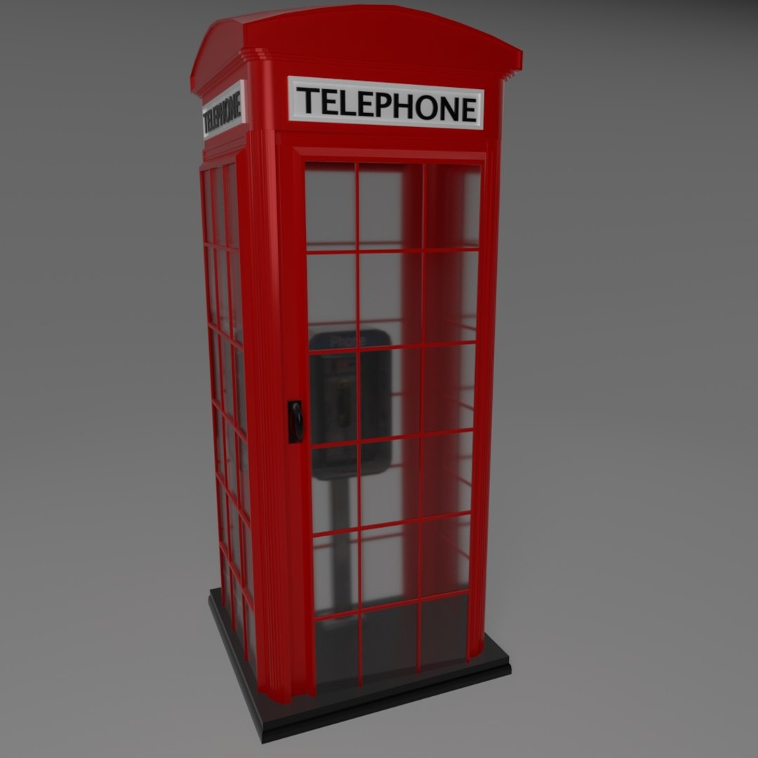 Style Phone Booth 3D - TurboSquid 1417971