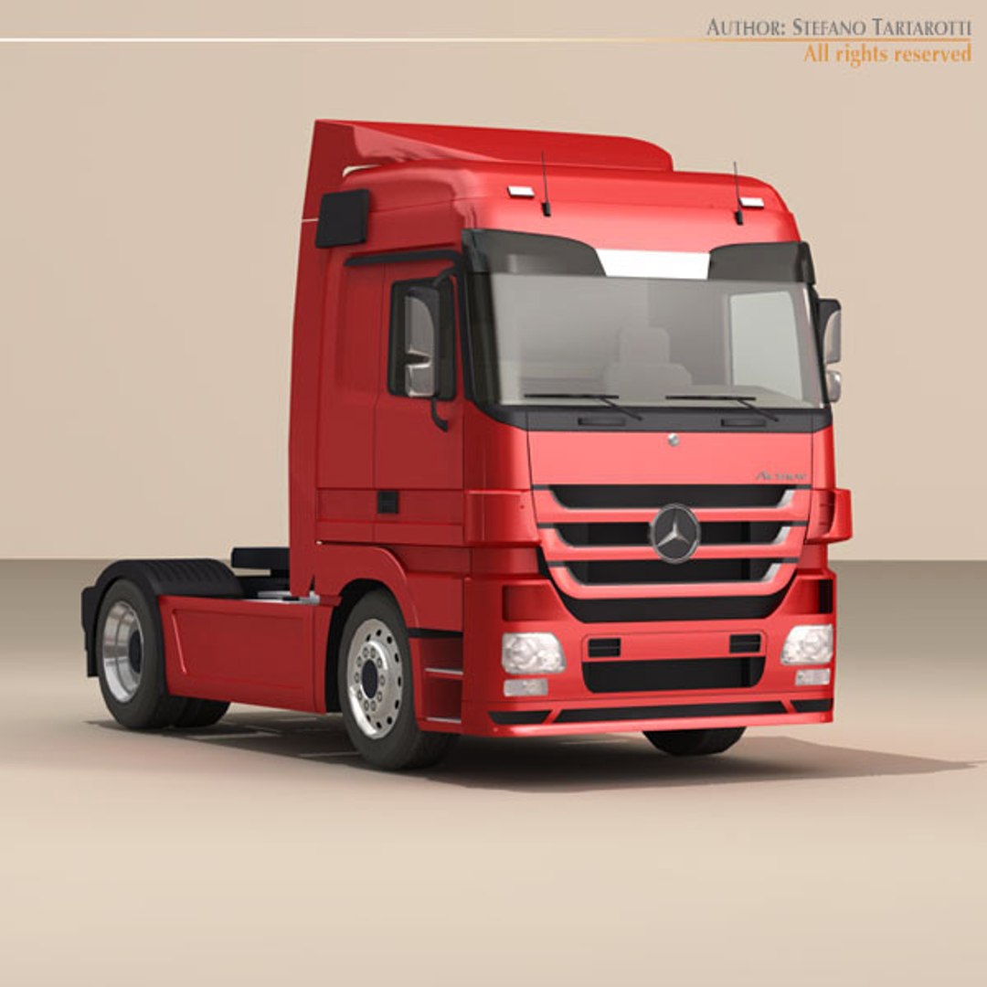 3d Truck Actros Model