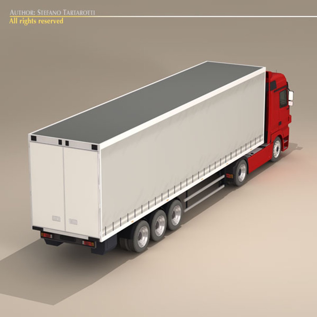 3d Truck Actros Model
