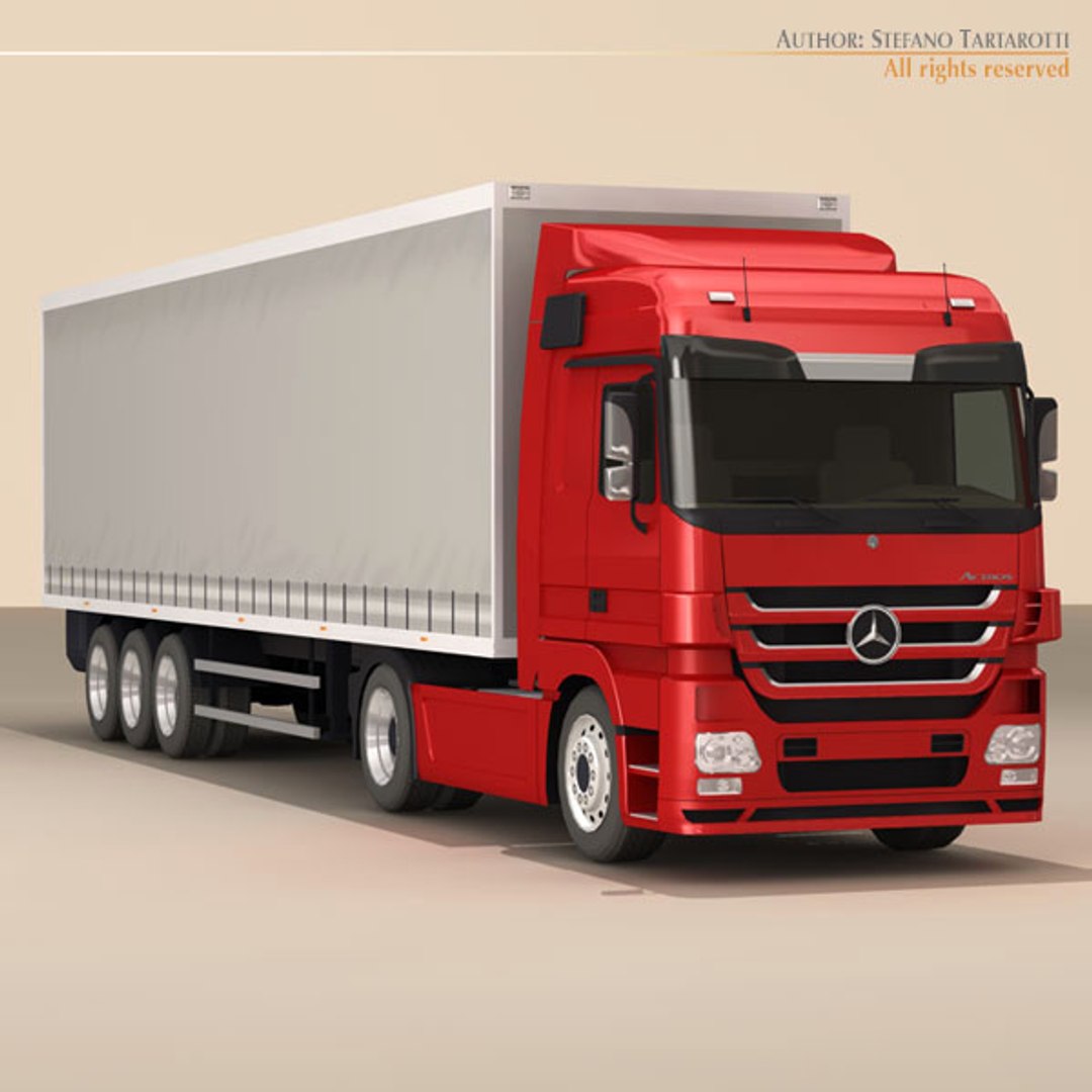 3d Truck Actros Model