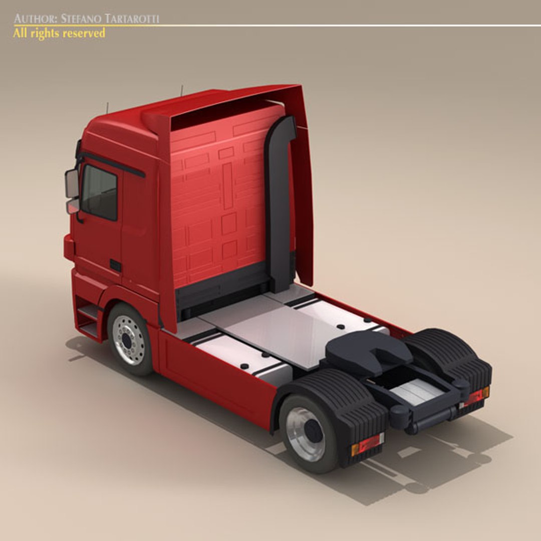 3d Truck Actros Model