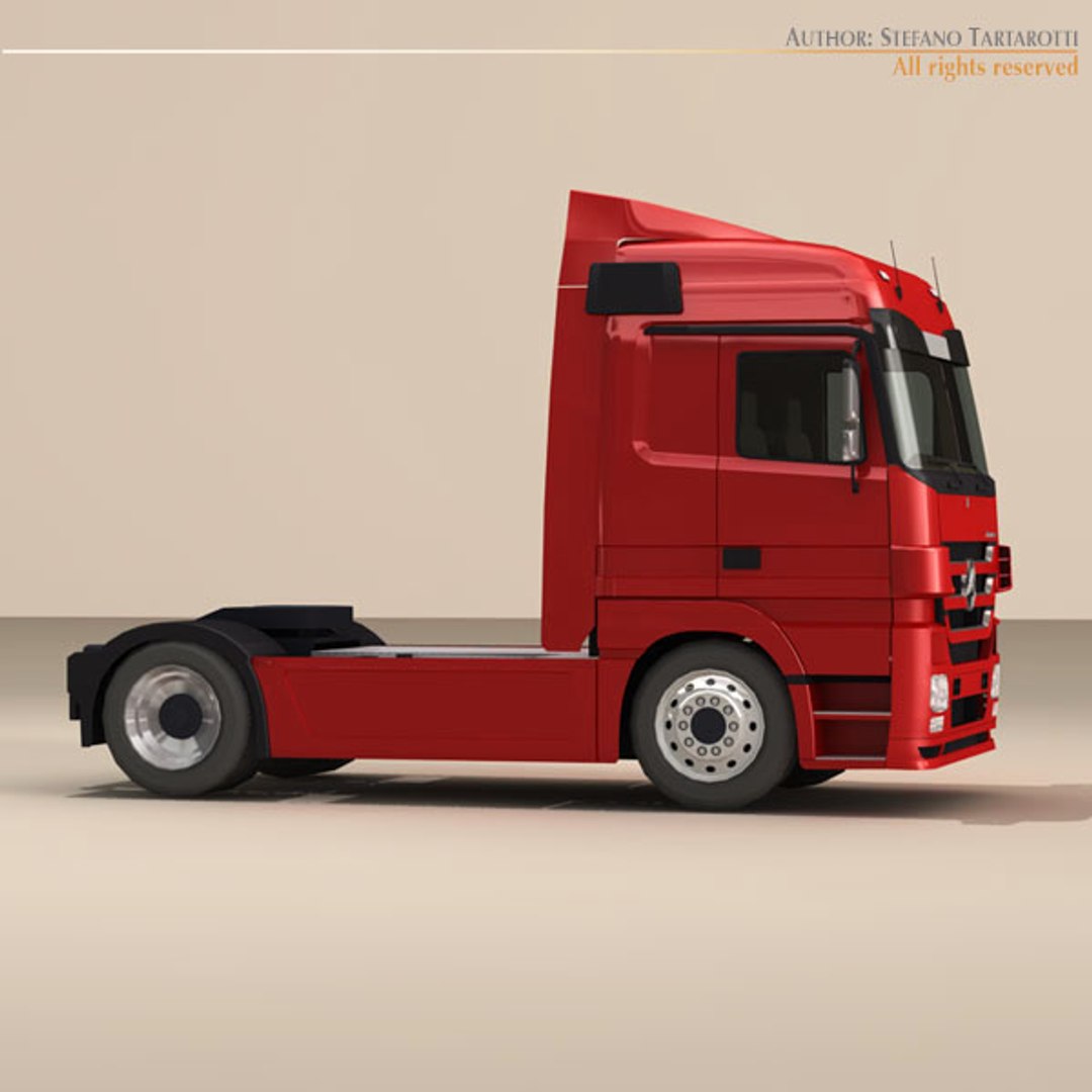 3d Truck Actros Model