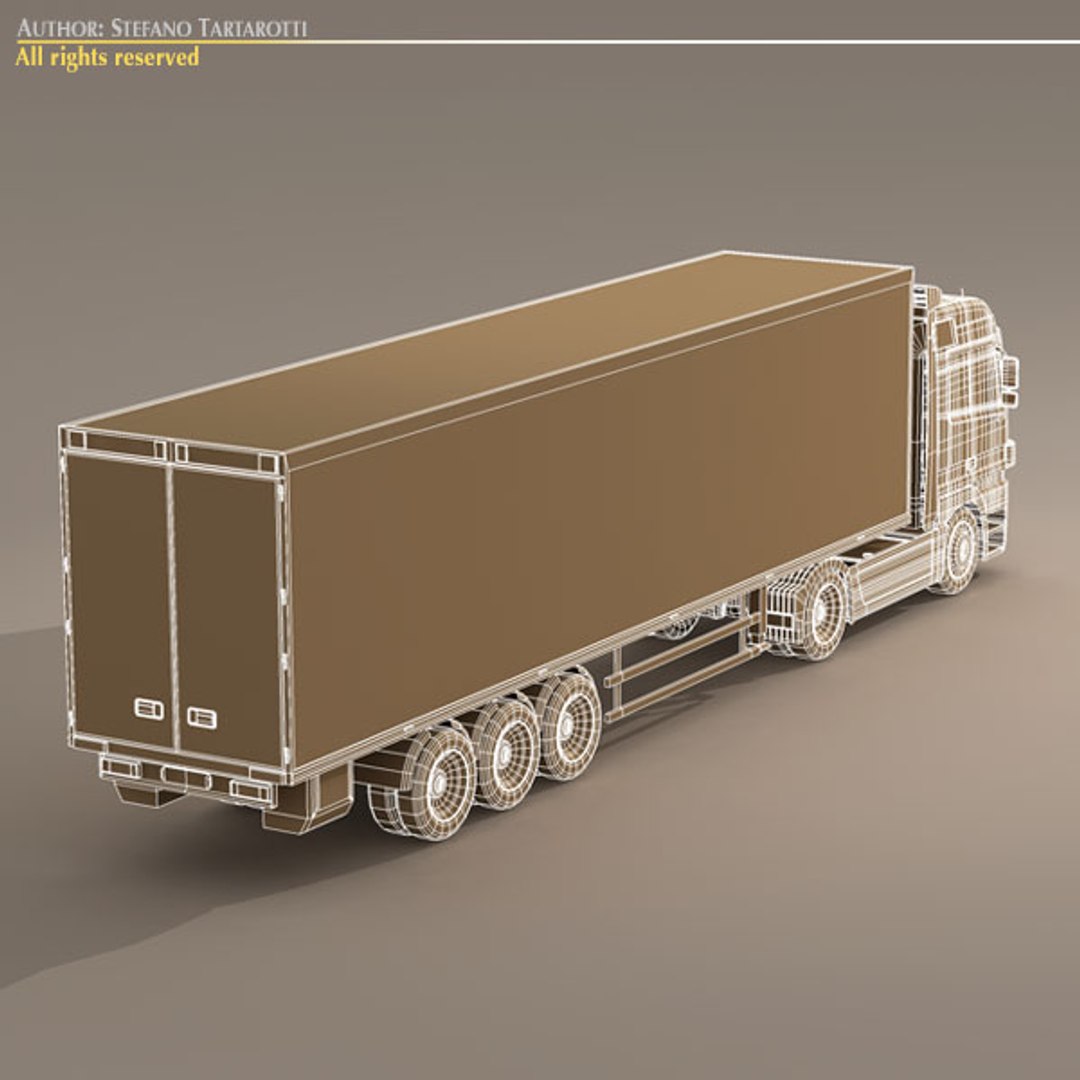 3d Truck Actros Model