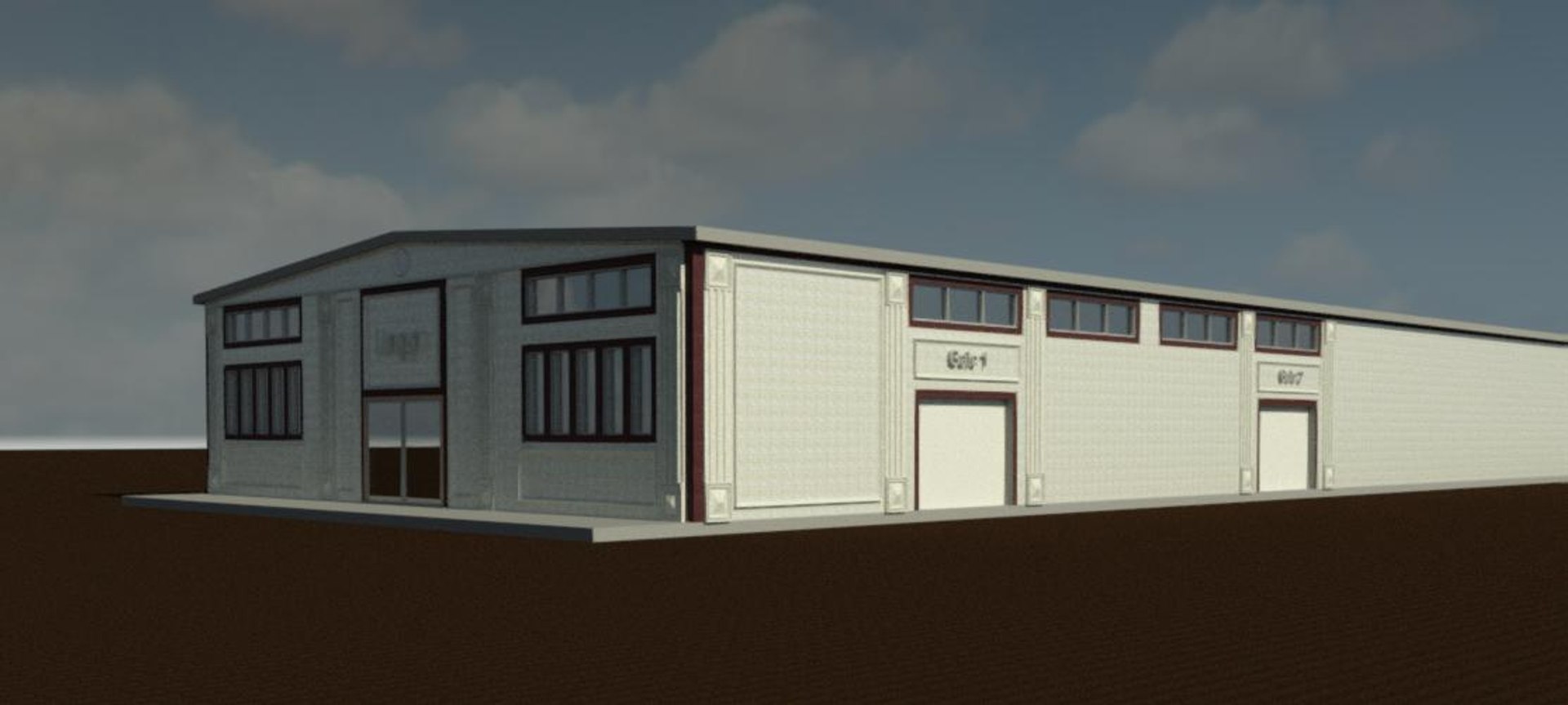 Revit Company Factory Storage 3D Model - TurboSquid 1466551