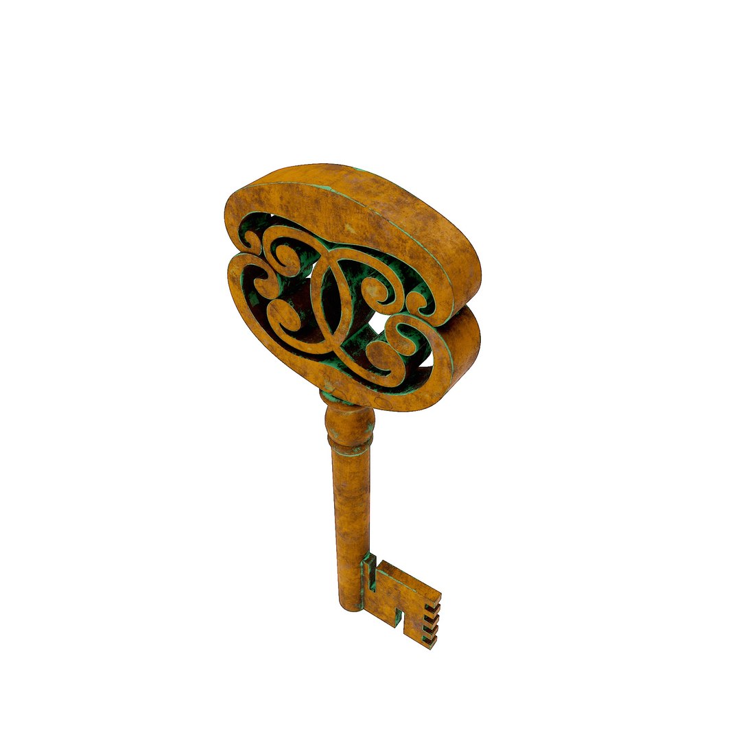 3D Antique Rusty Skeleton Key 3d Model - TurboSquid 1982054