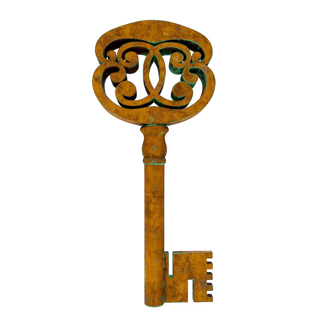 3D Antique Rusty Skeleton Key 3d Model - TurboSquid 1982054