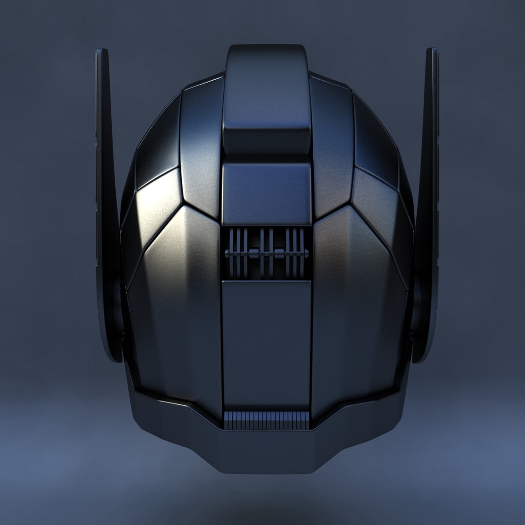 3d Robot Head C