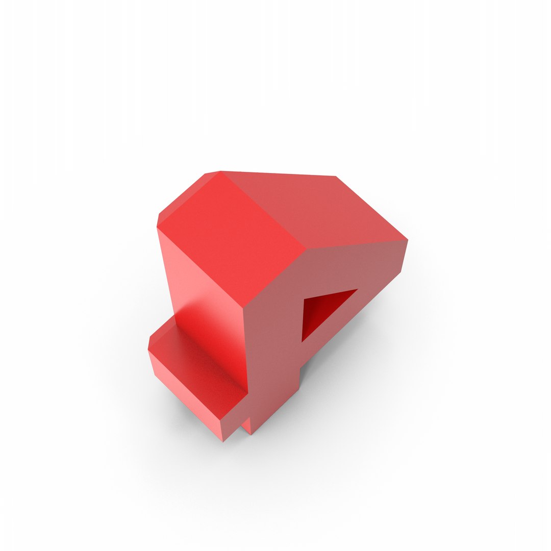 Red Number 4 3D - TurboSquid 2241954