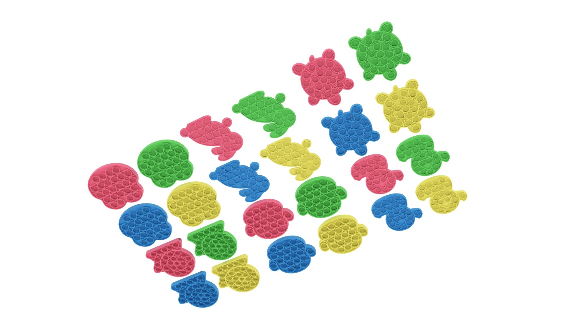 3D Animal Pop It Fidget Toys Set model - TurboSquid 1770325