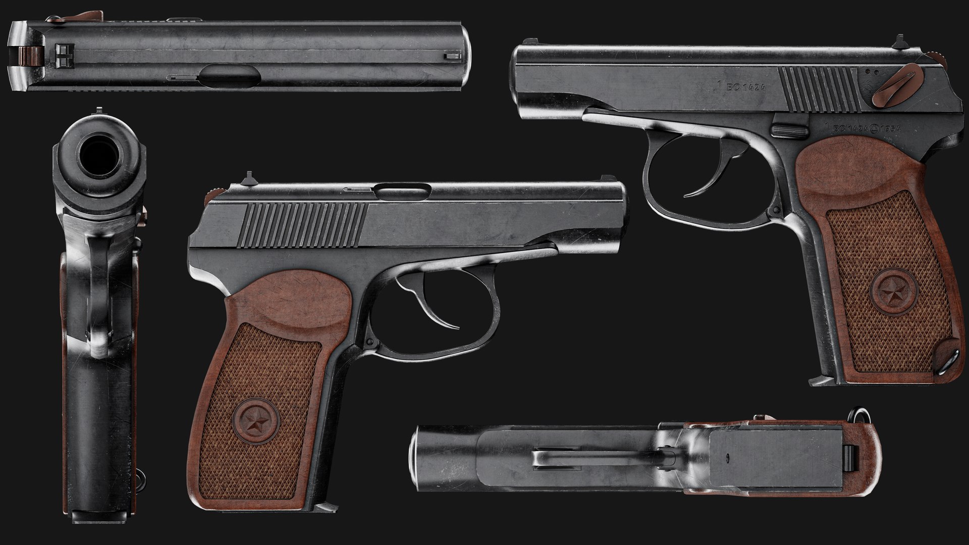 Makarov PM Pistol model - TurboSquid 2168392