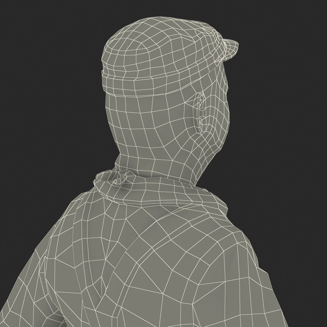 3d Model Locomotive Engineer Rigged