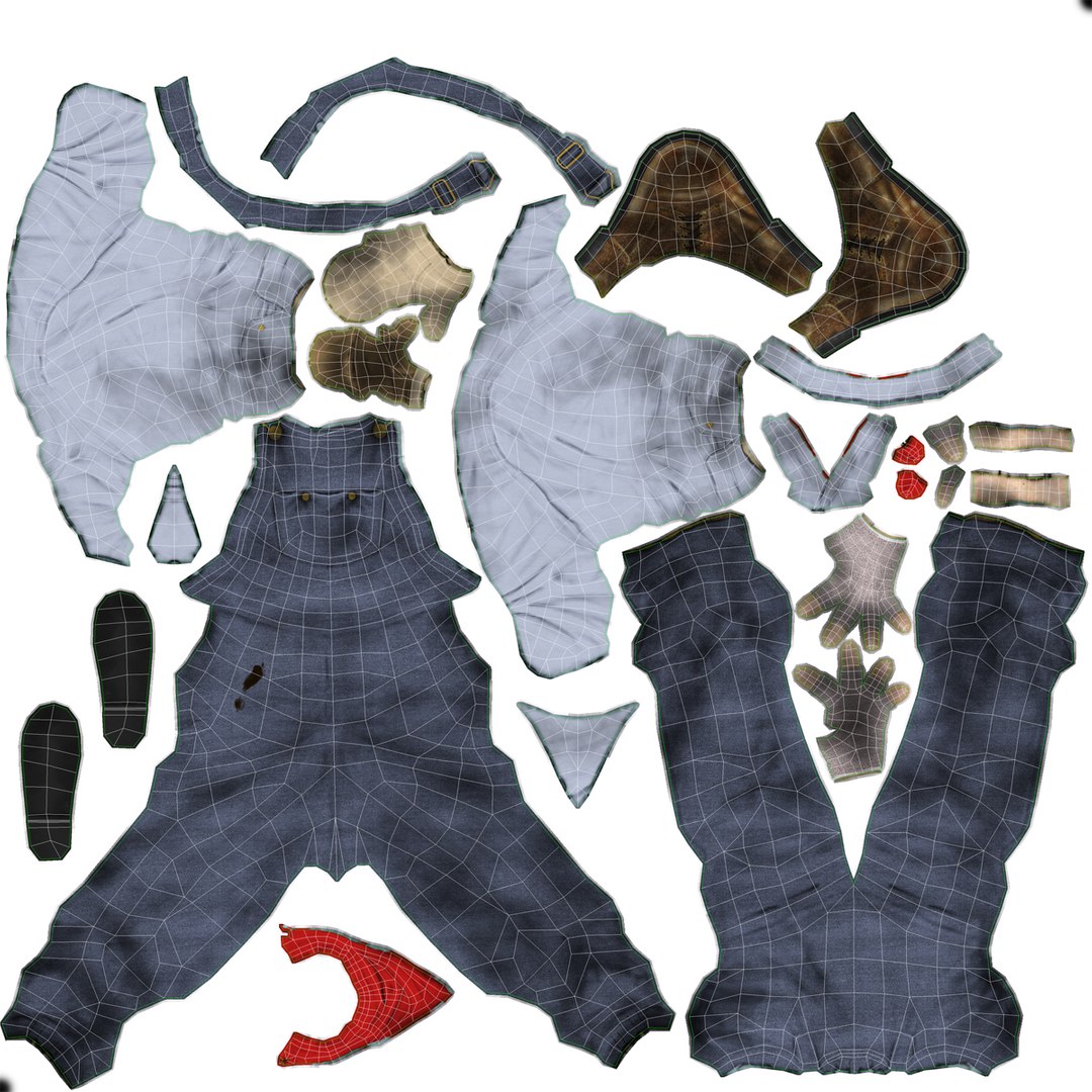 3d Model Locomotive Engineer Rigged