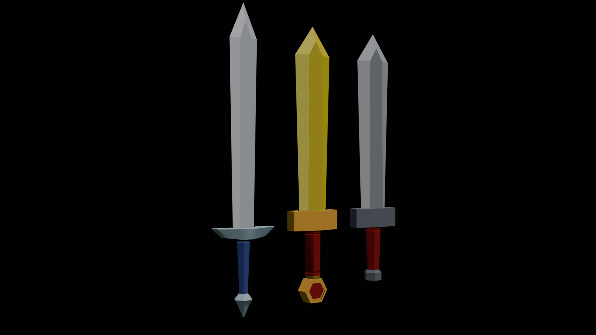 3D Stylized Cartoon Swords - TurboSquid 2422926