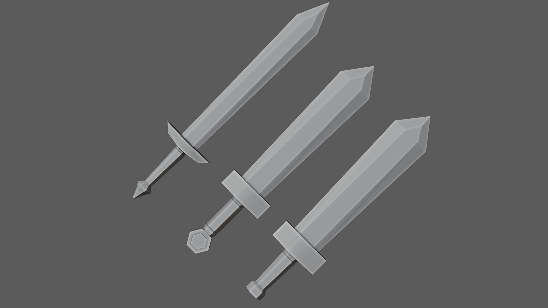3D Stylized Cartoon Swords - TurboSquid 2422926