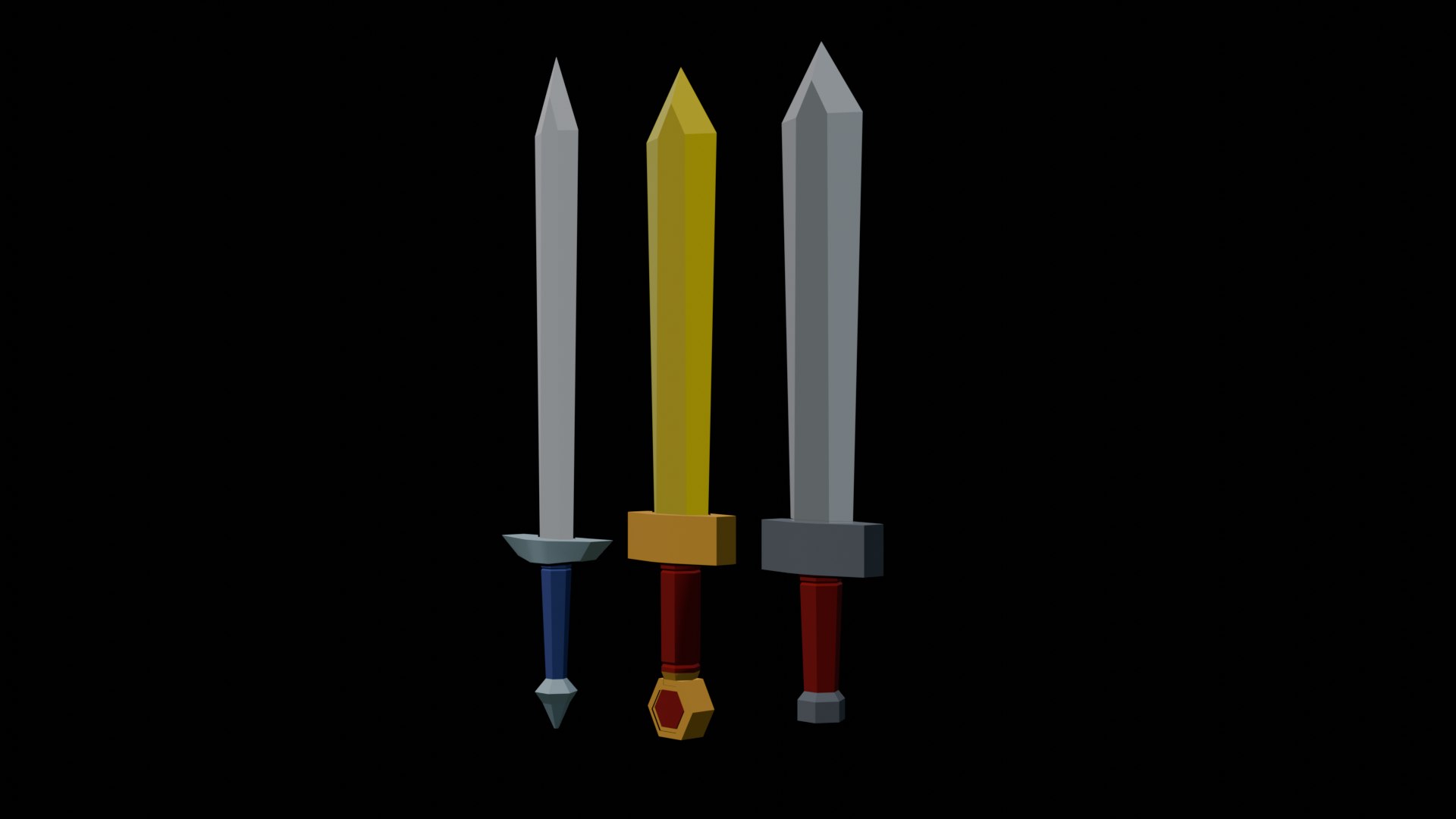 3D Stylized Cartoon Swords - TurboSquid 2422926