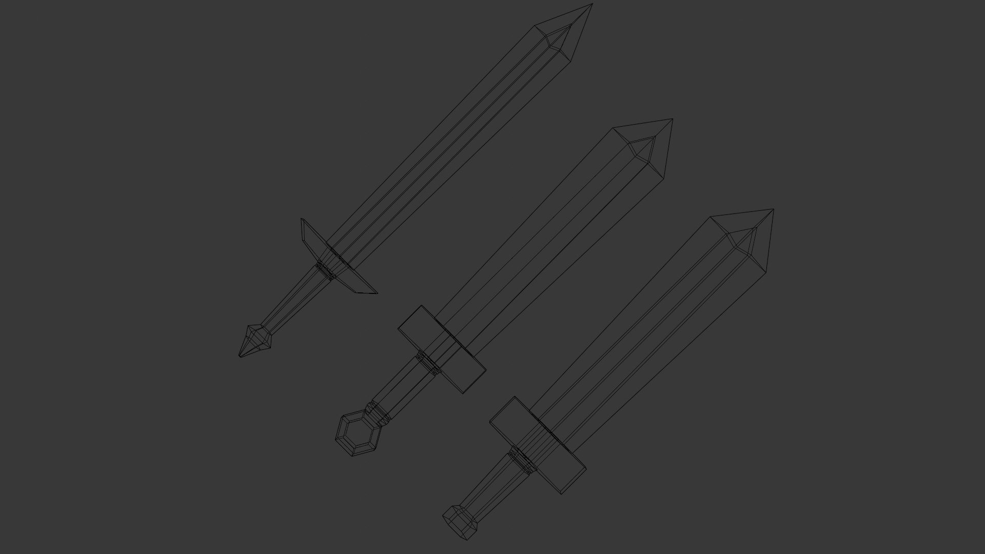 3D Stylized Cartoon Swords - TurboSquid 2422926