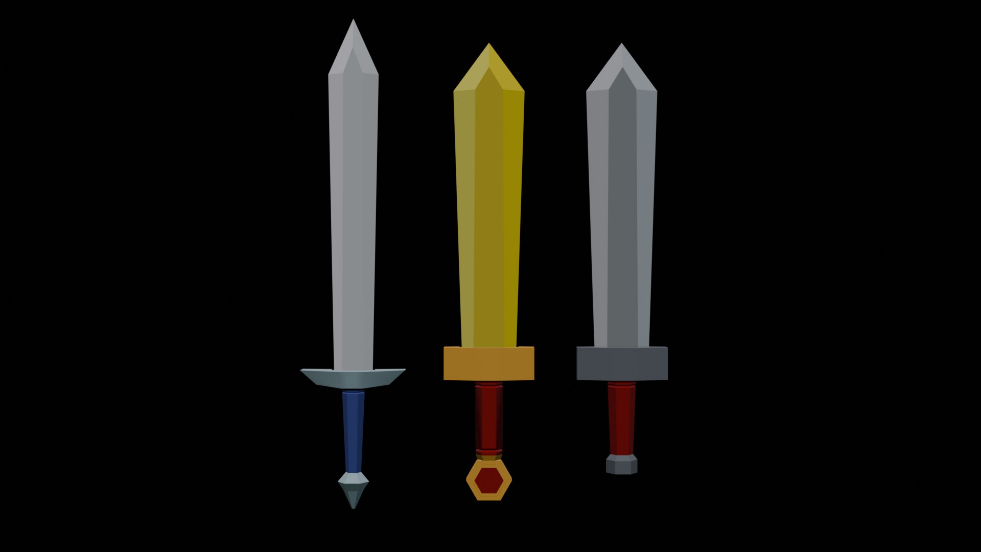 3D Stylized Cartoon Swords - TurboSquid 2422926