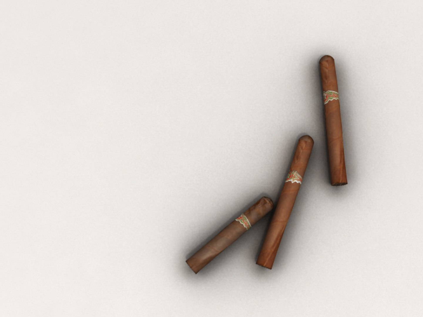 3 cigars 3d model
