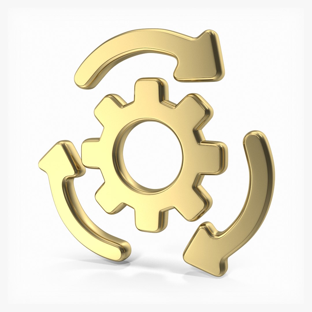Ongoing Processing Processing Wheel Symbol 3D model - TurboSquid 2066709