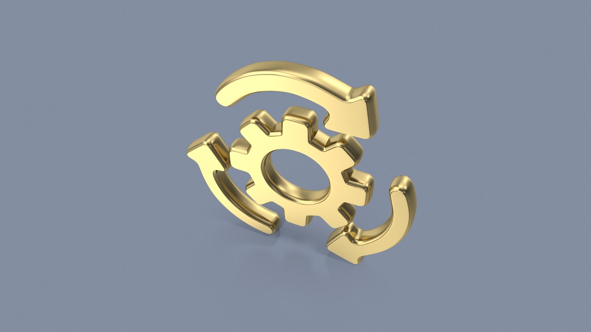 Ongoing Processing Processing Wheel Symbol 3D Model - TurboSquid 2066709