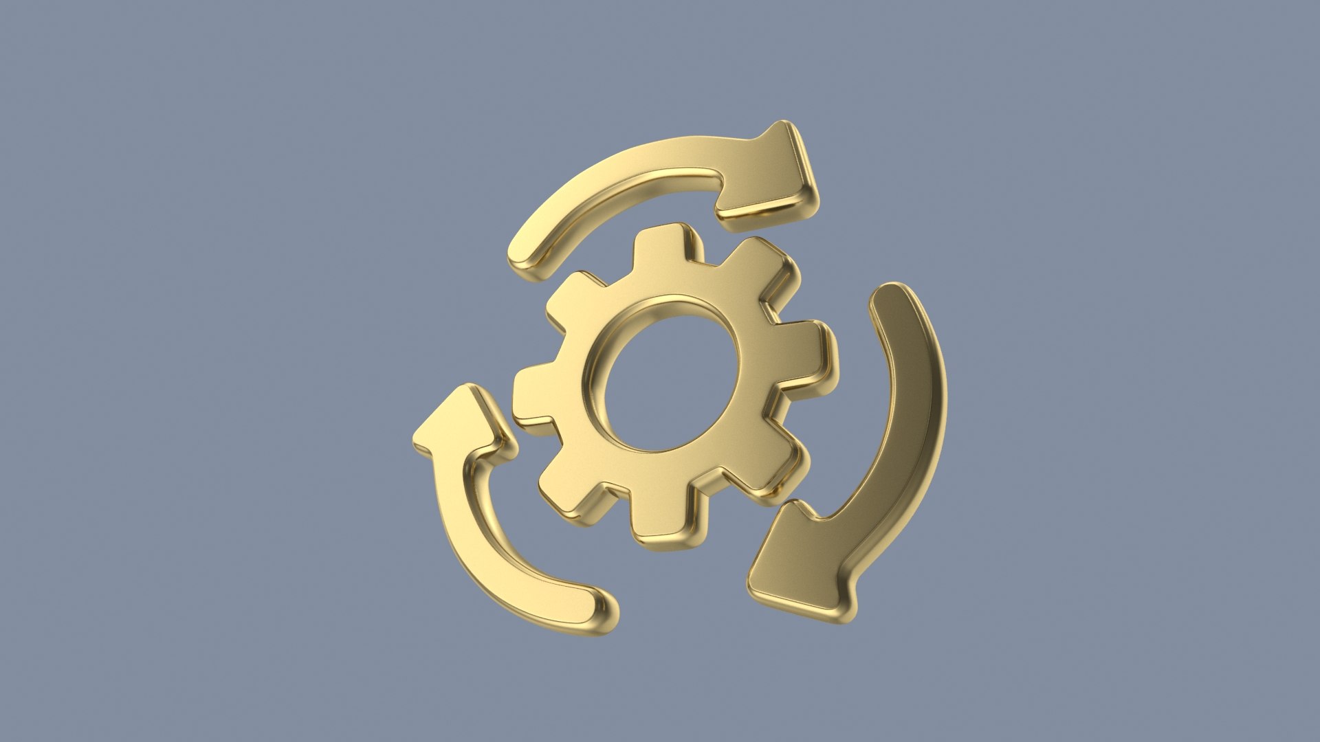 Ongoing Processing Processing Wheel Symbol 3D Model - TurboSquid 2066709