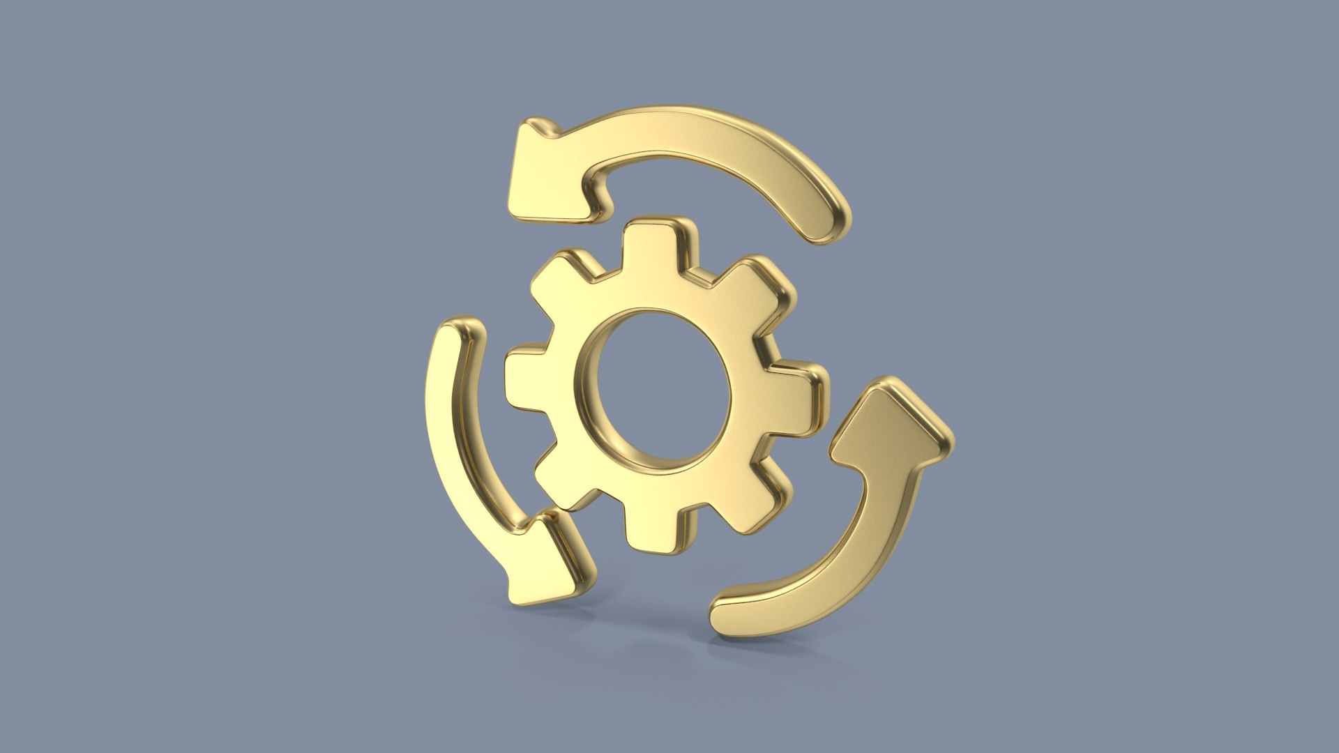 Ongoing Processing Processing Wheel Symbol 3D Model - TurboSquid 2066709
