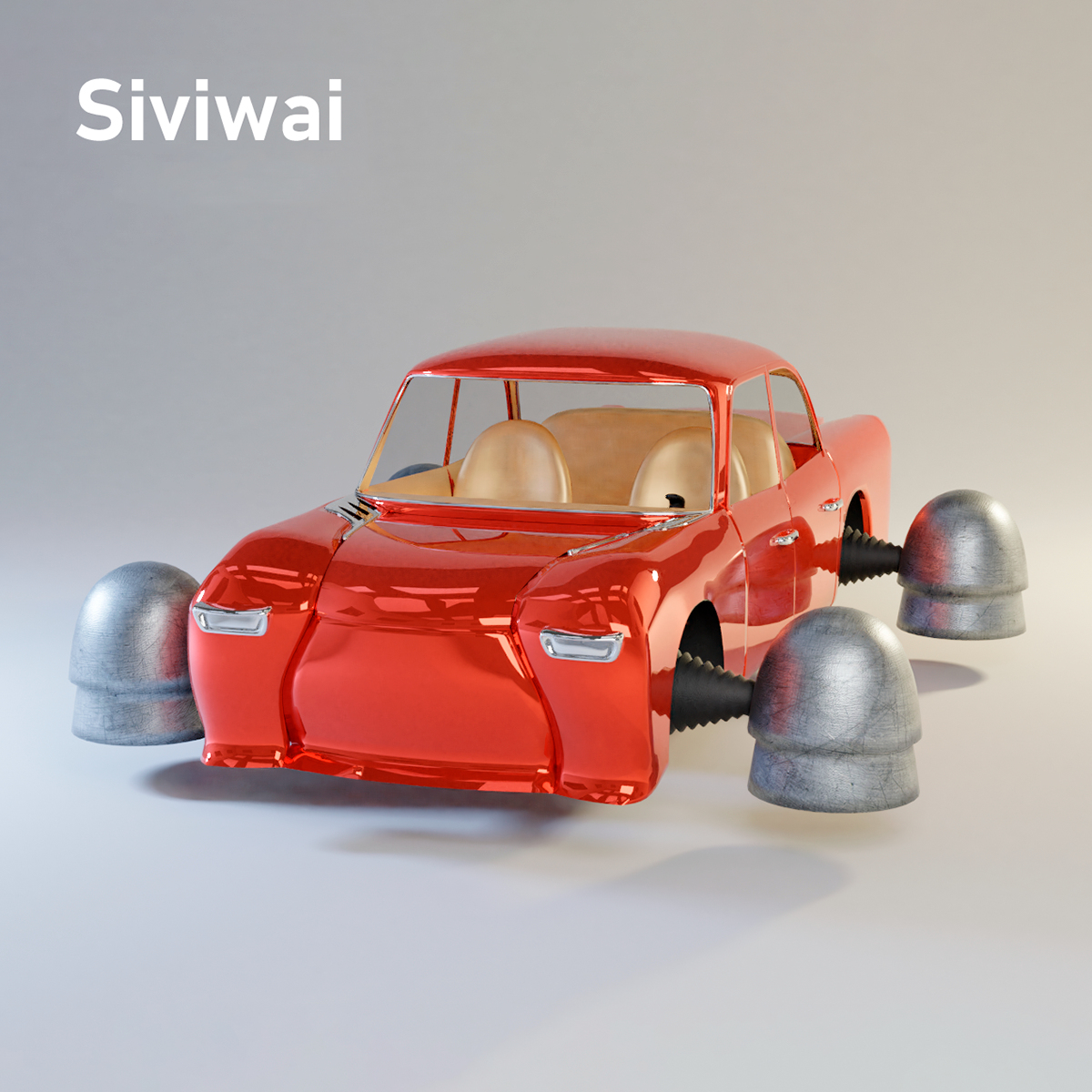 3D Rocket-powered car model - TurboSquid 1828667