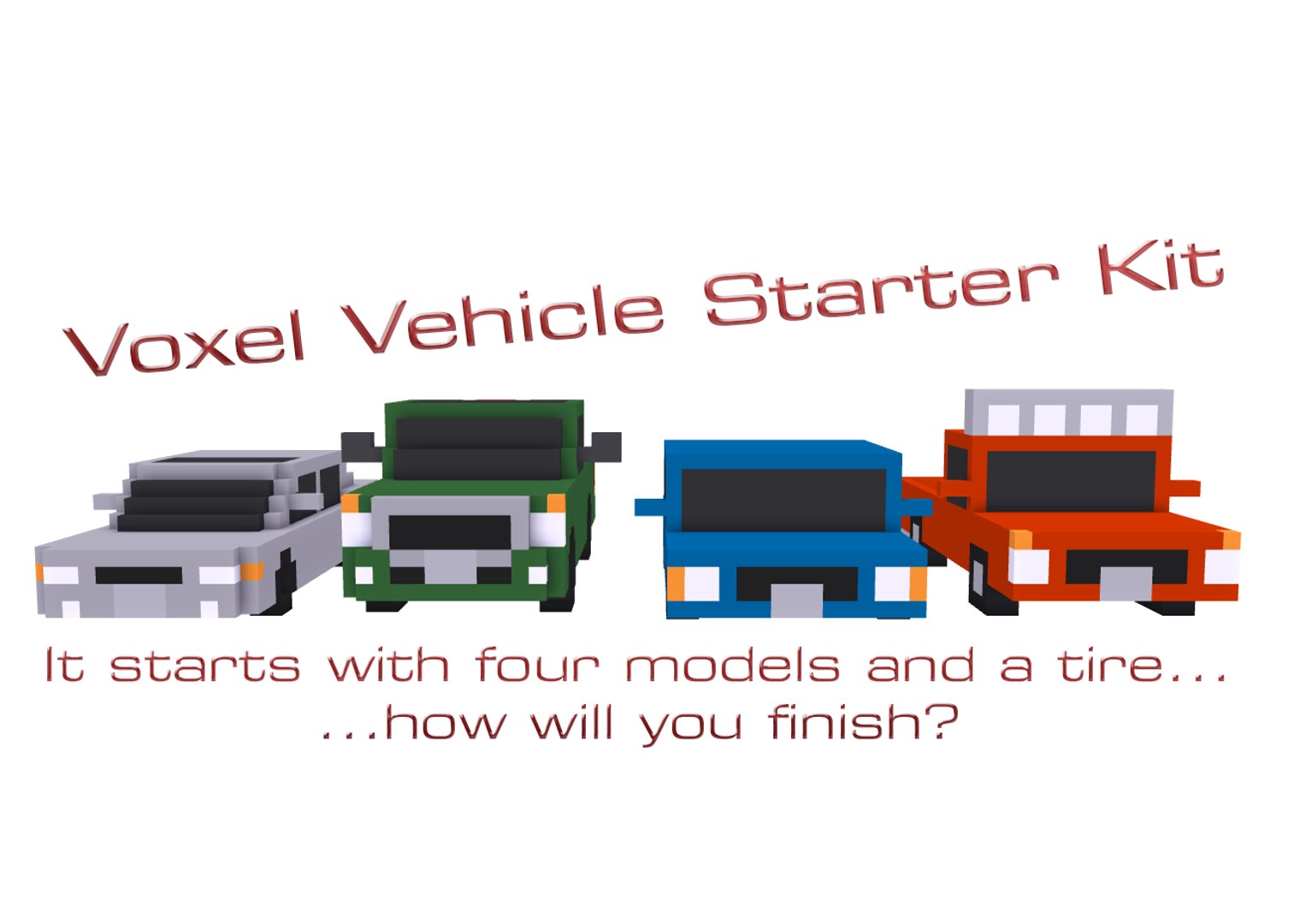 Voxel Vehicles Starter Kit Obj Free