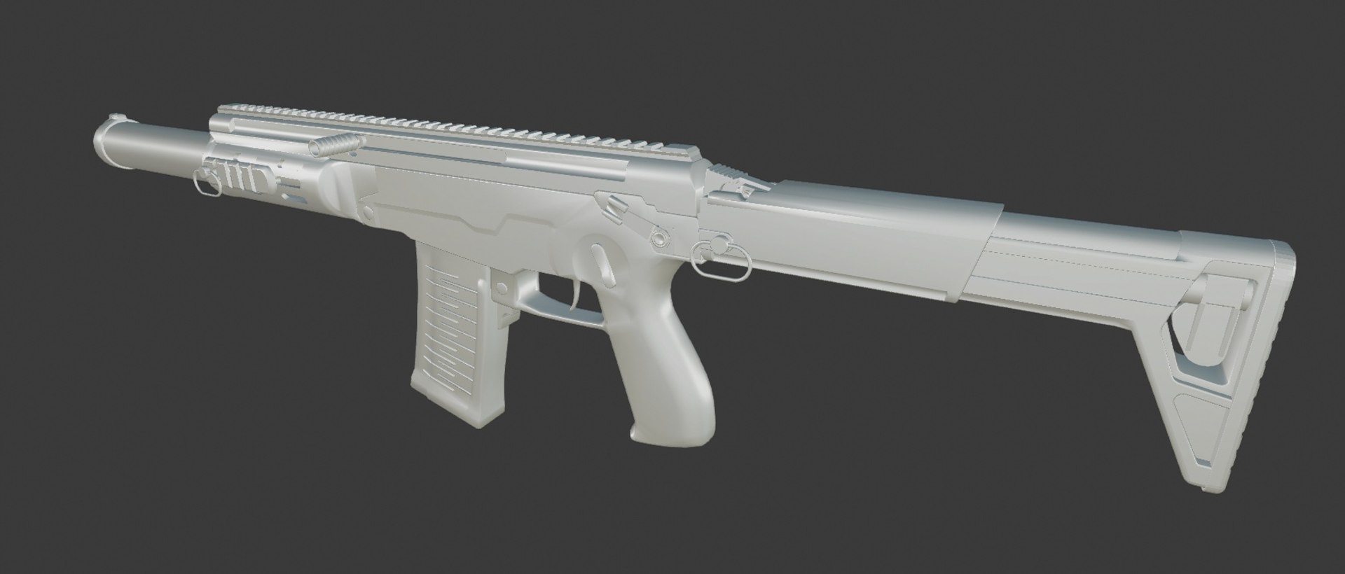 Amb-17 Suppressed Assault Rifle 3D Model - TurboSquid 1459747