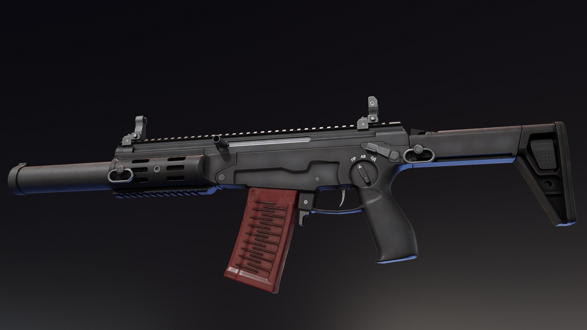 Amb-17 Suppressed Assault Rifle 3D Model - TurboSquid 1459747