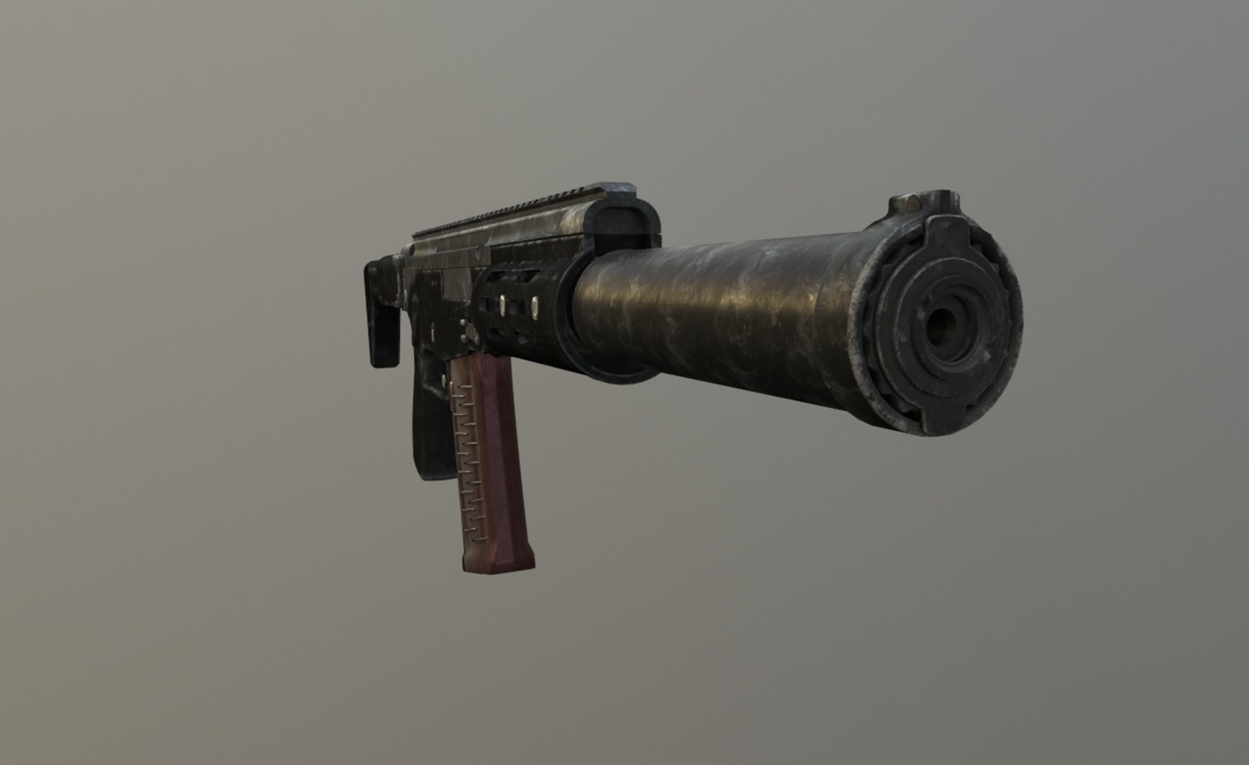 Amb-17 Suppressed Assault Rifle 3D Model - TurboSquid 1459747